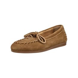 Slipper Pavement "Pavement Slipper Veloursleder", Damen, Gr. 39, tan, Veloursleder, Schuhe Slipper