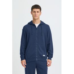 Kapuzensweatjacke Blend "BHBrilo", Herren, Gr. L, marineblaus, Sweatware, 60% Baumwolle, 40% Polyester, unifarben, normal normal, hoch geschlossener Ausschnitt, elastischer Bund, Sweatjacken, Gem&uuml;tliche Sweatjacke mit Kapuze und Taschen