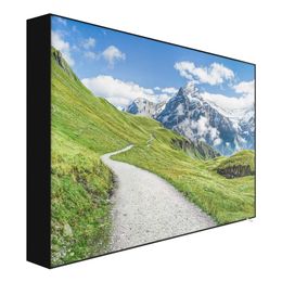 Bilderwelten Akustik-Wechselbild Grindelwald Panorama