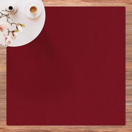 Bilderwelten Kork-Teppich Unifarben rot Korkmatte - Amarena - Deko Wohnzimmer Schlafzimmer