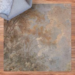Bilderwelten Kork-Teppich Abstrakt braun Korkmatte - Versteckte Lichtung in den Wolken - Deko Wohnzimmer Schlafzimmer
