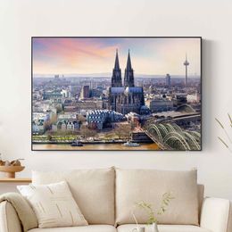 Akustik-Wechselbild K&ouml;ln Skyline mit Dom