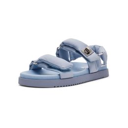 Steve Madden Damen Riemchensandale "Steve Madden Sandalen Textil", Gr. 38, blau, Textil, Schuhe