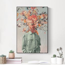 Akustik-Wechselbild Blumen Portr&auml;t - Bl&uuml;ten in Orange