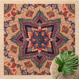 Bilderwelten Kork-Teppich Mandala Meditation Namast&eacute;
