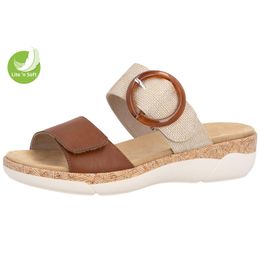 Remonte Pantolette Damen Gr&ouml;&szlig;e 43 creme / braun
