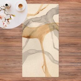 Bilderwelten Kork-Teppich modern beige originell Aquarell - Flie&szlig;endes Rinnsal - Deko Wohnzimmer Schlafzimmer
