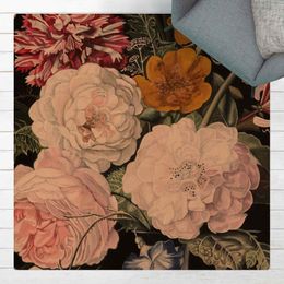 Bilderwelten Kork-Teppich modern bunt Blumen Korkmatte - Barock Bouquet - Deko Wohnzimmer Schlafzimmer