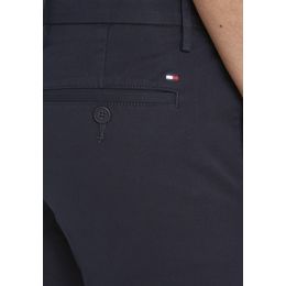 Tommy Hilfiger Herren Chinohose "Chino Bleecker 1985 PIMA CO", blau, Gr. 33, Twill, Obermaterial: 96% Baumwolle, 4% Elasthan, Hosen