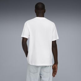 Puma Herren T-Shirt "Graphic Relaxed Breakfast T-Shirt Herren"wei&szlig;, Gr. L, bedruckt, Obermaterial: 100% Baumwolle. Rippe: 80% Baumwolle, 20%