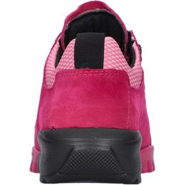 Waldl&auml;ufer WALDL&Auml;UFER Damen Schn&uuml;rschuh "H-Amiata", Gr. 4magenta, schwarz, ros&eacute;, Gummi, Textil, Veloursleder, kontrastfarbene Details, Schuhe, Freizeitschuh,