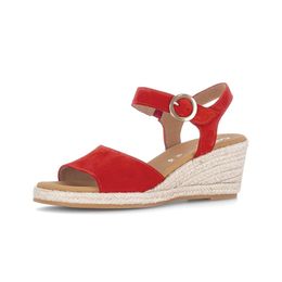 Gabor Damen Keilsandalette "Keilsandalette", Gr. 40,5, rot, Schuhe