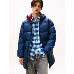 Tommy Jeans Herren Steppjacke "TJM ESSENTIAL DOWN PARKA", blau, Gr. M, Web, Obermaterial: 100% Nylon. Futter: 100% Polyester. F&uuml;llung: 100% Daunen,