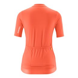 Gonso Damen Radtrikot "Road Jersey W"hellrot, Gr. 46, 84% Polyester, 16% Elasthan, Trikots, Damen Fahrradtrikot kurzarm, Full-Zip Trikot,