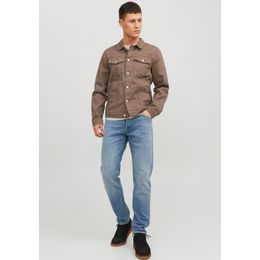 Jack & Jones JACK & JONES Herren Tapered-fit-Jeans "JJIMIKE JJORIGINAL CJ SN", blau, Gr. 36, Abriebeffekte, Denim/Jeans, Obermaterial: 99% Baumwolle, 1% Elasthan,