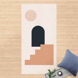 Bilderwelten Kork-Teppich Abstrakt schwarz Korkmatte - Bauhaus Rostock - Geometrisch Wohnzimmer Schlafzimmer
