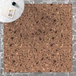 Bilderwelten Kork-Teppich modern grau Mosaik - Detailliertes Terrazzo Muster Massa - Deko Wohnzimmer Schlafzimmer