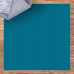Bilderwelten Kork-Teppich Unifarben petrol Korkmatte - Petrol - Deko Wohnzimmer Schlafzimmer