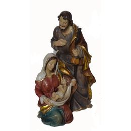 Krippenfigur ALFRED KOLBE "Familienblock, Weihnachtsdeko", bunt, H:25,5cm, Polyresin (Kunststein), Dekofiguren, Krippenfigur, H&ouml;he 25,5 cm