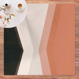 Bilderwelten Kork-Teppich Abstrakt rosa originell Korkmatte - Zufallswinkel - Deko Wohnzimmer Schlafzimmer