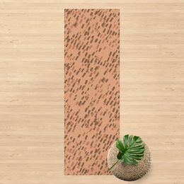 Bilderwelten Kork-Teppich Illustration grau Korkmatte - Dicker Borstenpinsel Schwarzwald - Deko Wohnzimmer Schlafzimmer