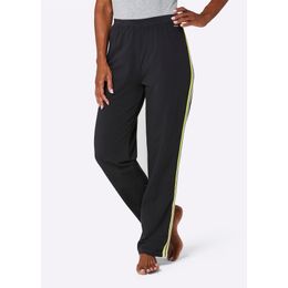feel good Damen Jerseyhose, Gr. 44, schwarz, 95% Baumwolle, 5% Elasthan, unifarben, Hosen