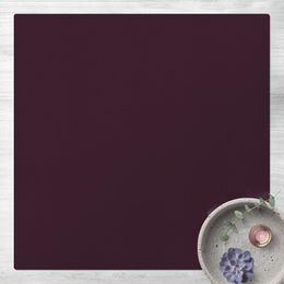 Bilderwelten Kork-Teppich Unifarben violett Korkmatte - Aubergine - Deko Wohnzimmer Schlafzimmer