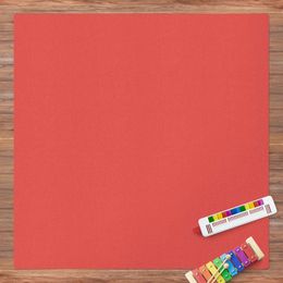 Bilderwelten Kork-Teppich Unifarben rot Korkmatte - Vermillion - Deko Wohnzimmer Schlafzimmer