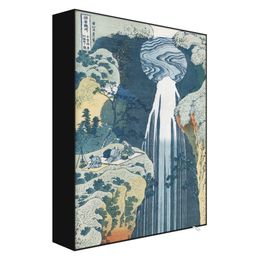 Akustik-Wechselbild Katsushika Hokusai - Der Wasserfall von Amida