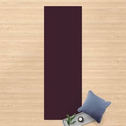 Bilderwelten Kork-Teppich Unifarben violett Korkmatte - Aubergine - Deko Wohnzimmer Schlafzimmer