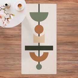 Bilderwelten Kork-Teppich Abstrakt gr&uuml;n Korkmatte - Bauhaus Erfurt - Geometrisch Wohnzimmer Schlafzimmer