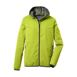 Outdoorjacke Killtec "KOS 60 MN JCKT", Herren, Gr. 3XL, gr&uuml;n (hellgr&uuml;n), Oberstoff: 100% Polyester, Jacken Outdoorjacke, Herrenjacke: Leicht, wasserdicht, atmungsaktiv, packbar, mit Stretch
