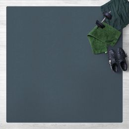 Bilderwelten Kork-Teppich Unifarben petrol Korkmatte - Schieferblau - Deko Wohnzimmer Schlafzimmer