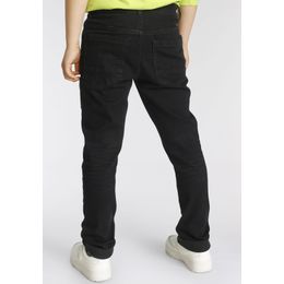 Arizona Jungen Stretch-Hose "Basic Jeans f&uuml;r Jungen", schwarz, Gr. 176, used, Denim/Jeans, Obermaterial: 98% Baumwolle, 2% Elasthan, Hosen, regular