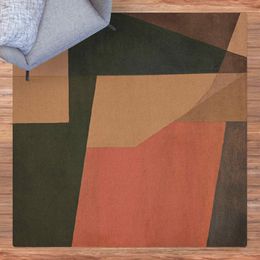 Bilderwelten Kork-Teppich Abstrakt rosa originell Korkmatte - Die Passage - Deko Wohnzimmer Schlafzimmer