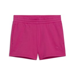 Puma Damen Sporthose "Essentials Cat Logo 4&rsquo;&rsquo; Shorts Damen", pink, Gr. XL, unifarben, Obermaterial: 68% Baumwolle, 32% Polyester. Tasche &ndash; Oben: 100%