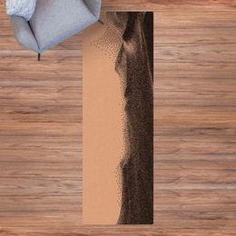 Bilderwelten Kork-Teppich Abstrakt schwarz Korkmatte - Abstrakte Punktlandschaft Atlas - Punkte Wohnzimmer Schlafzimmer