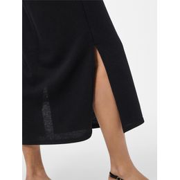 Pieces Damen Maxikleid "PCCHILLI SUMMER SL ANK DRESS UB NOOS BC"schwarz, Gr. XL, unifarben, Jersey, Obermaterial: 50% Baumwolle, 50% Polyester,