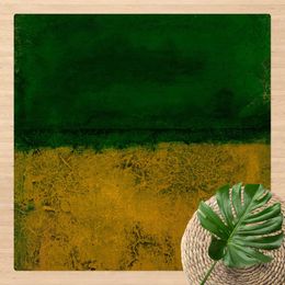 Bilderwelten Kork-Teppich Abstrakt gr&uuml;n originell Korkmatte - Elements of Nature - Deko Wohnzimmer Schlafzimmer