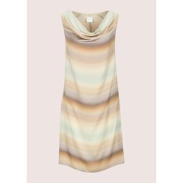 Madeleine Mode MADELEINE Damen Sommerkleid "Satinkleid Viskosekleid mit Aquarell-Print", wei&szlig;, Modern, Gr. 36, Obermaterial: 71% Viskose CV. 23% Seide silk. 6%