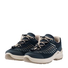 Wanderschuh Lowa "ZIRROX II GTX LO JR", Kinder, Gr. 33, navy, dune, Synthetik, Textil, Schuhe Wanderschuh, wasserdicht dank Gore-Tex Membrane