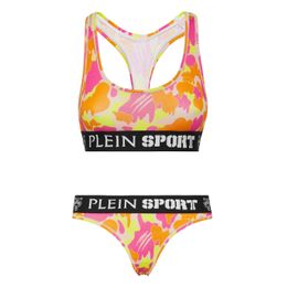 Plein Sport Damen Set: Soft-BH "Camouflage", Gr. S33, fuxia, Obermaterial: 95% Baumwolle, 5% Elasthan, BH-Sets
