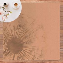 Bilderwelten Kork-Teppich Vintage grau Korkmatte - Ein Hauch Pusteblume - Pusteblume Wohnzimmer Schlafzimmer