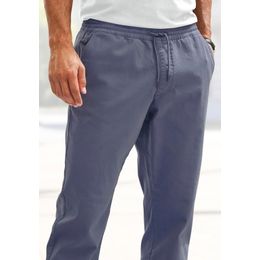 John Devin Herren Jogger Pants "Jogg Pants", blau, Gr. XXL, unifarben, Web, Obermaterial: 97% Baumwolle, 3% Elasthan, Hosen, aus elastischer