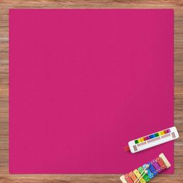 Bilderwelten Kork-Teppich Unifarben pink Korkmatte - Colour Pink - Deko Kinderzimmer Baby M&auml;dchen Jungen