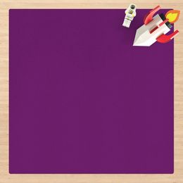 Bilderwelten Kork-Teppich Unifarben violett Korkmatte - Colour Purple - Deko Wohnzimmer Schlafzimmer