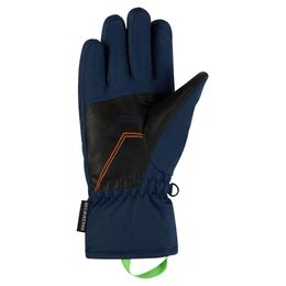 Ziener M&auml;dchen Skihandschuhe "LAVIVI-Z AS glove junior"schwarz navy.pale gr&uuml;n, Gr. 4, Obermaterial: 100% Polyester; Innenseite: 100% Polyester;