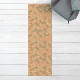 Bilderwelten Kork-Teppich Illustration gr&uuml;n Korkmatte - Dicke Pinselstriche Botanik - Geometrisch Wohnzimmer Schlafzimmer