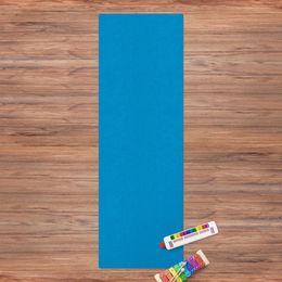 Bilderwelten Kork-Teppich Unifarben blau Korkmatte - Enzian - Deko Wohnzimmer Schlafzimmer