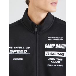 CAMP DAVID Sweatjacke Herren Gr&ouml;&szlig;e XXXL schwarz / wei&szlig;